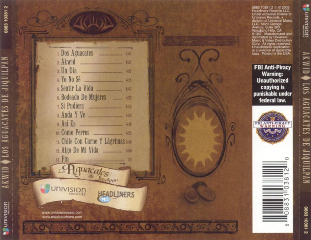 Akwid - Los Aguacates De Jiquilpan (CD) | RAPSOURCE.NET
